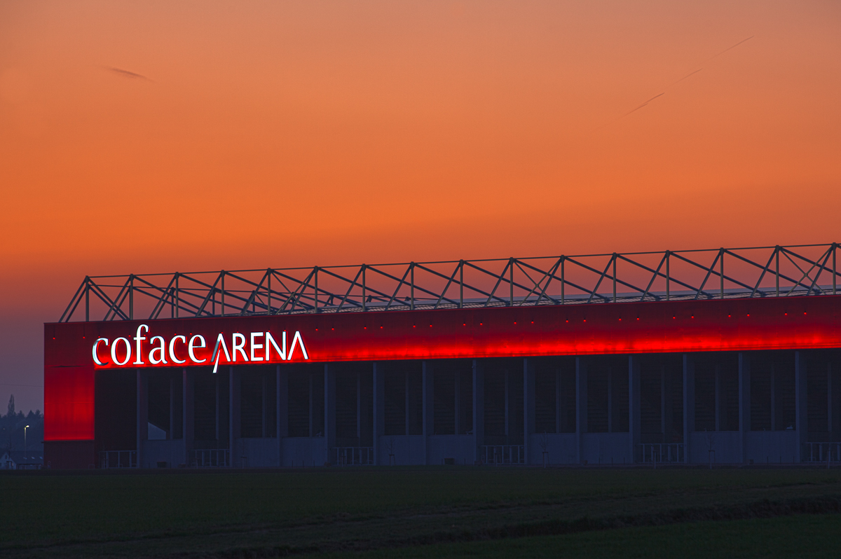 Coface Arena Mainz Foto & Bild | architektur, architektur bei nacht ...