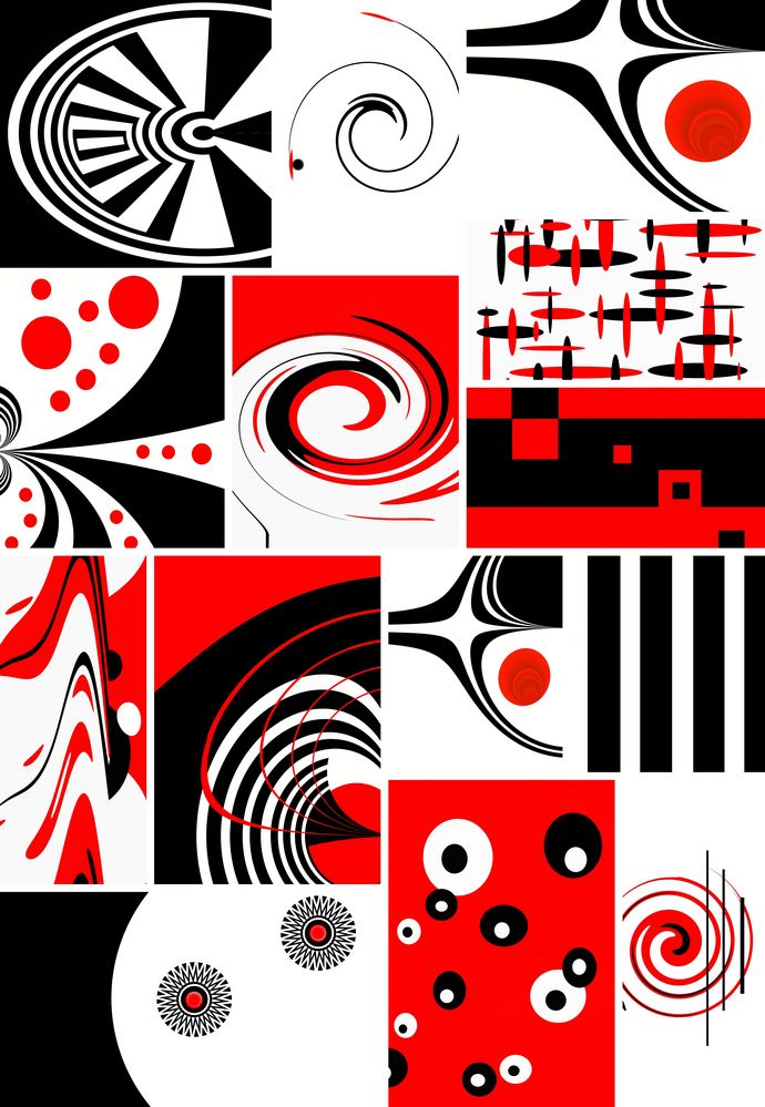 Collage Foto & Bild | abstraktes, spezial, rot Bilder auf fotocommunity