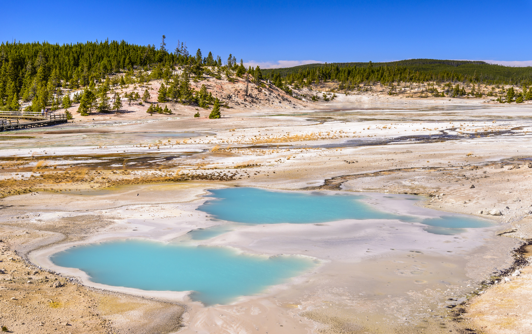 Colloidal Pool, Yellowstone NP, Wyoming, USA Foto & Bild | himmel ...