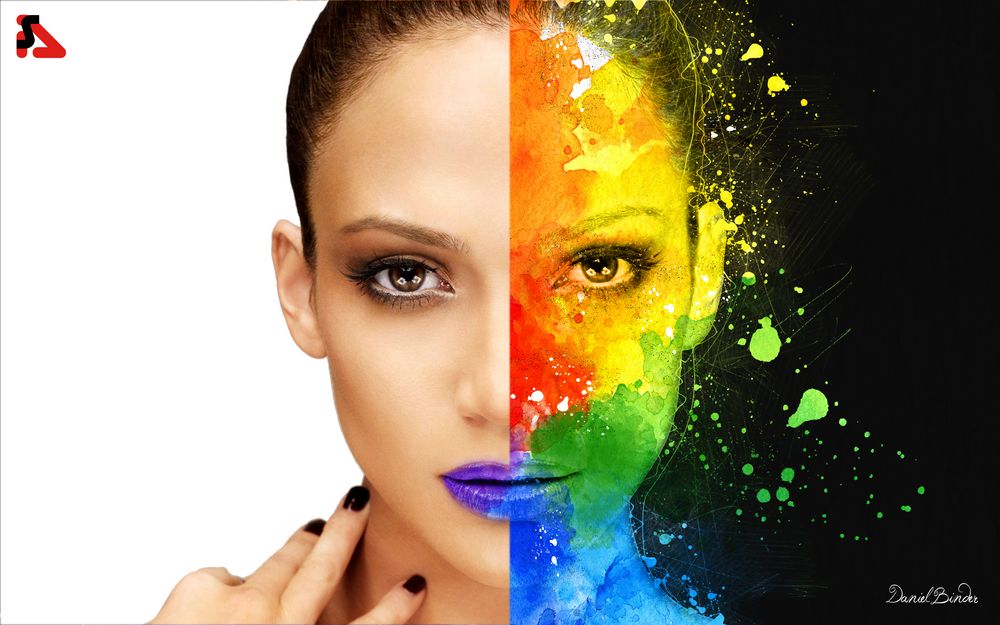 Colorfull_Face Foto & Bild | photoshop art, bilder, art Bilder auf ...