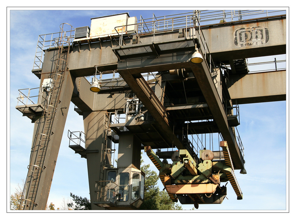 Container-Kran Foto & Bild | züge, güterzüge, eisenbahn Bilder auf ...