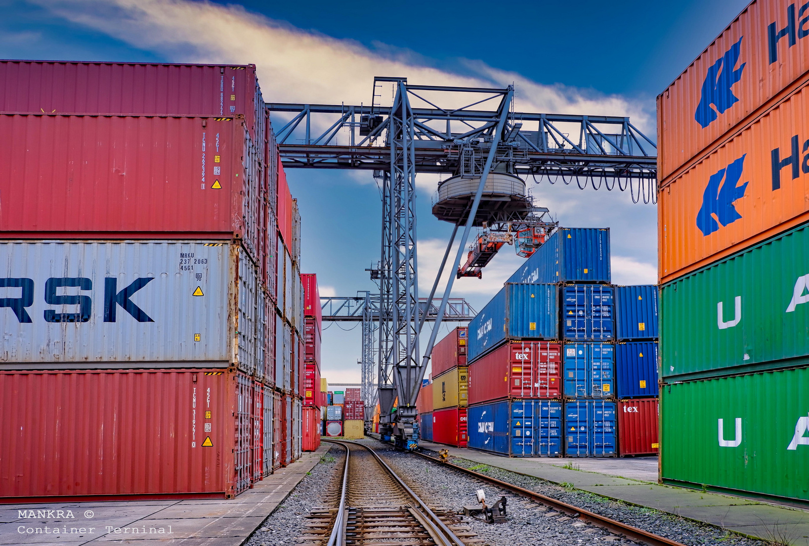 Container Terminal Neuss Foto & Bild | industrie und technik, schiffe ...