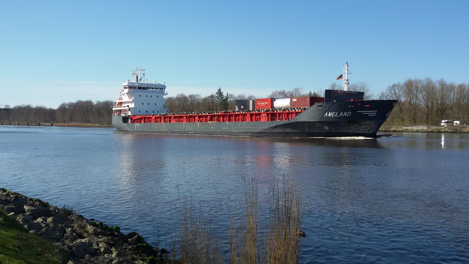 Containerschiff AMELAND Foto & Bild | landschaft, schiffe und seewege ...