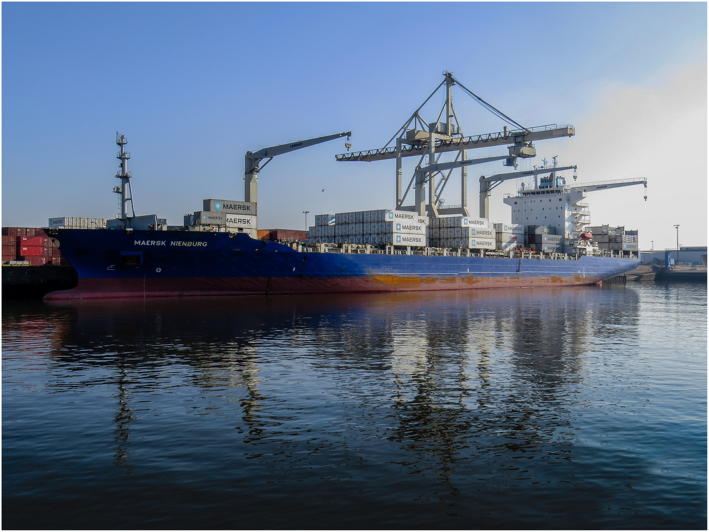 Containerschiff MAERSK NIENBURG ... Foto & Bild | schiffe und seewege ...