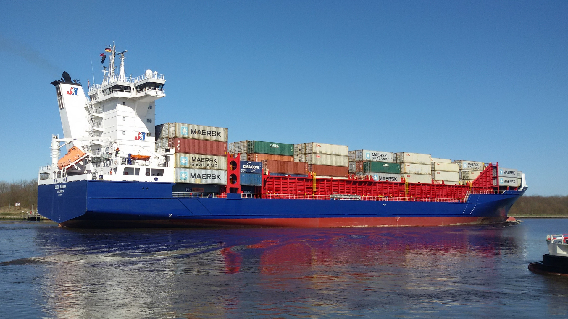 Containerschiff OOCL RAUMA Foto & Bild | landschaft, schiffe und ...
