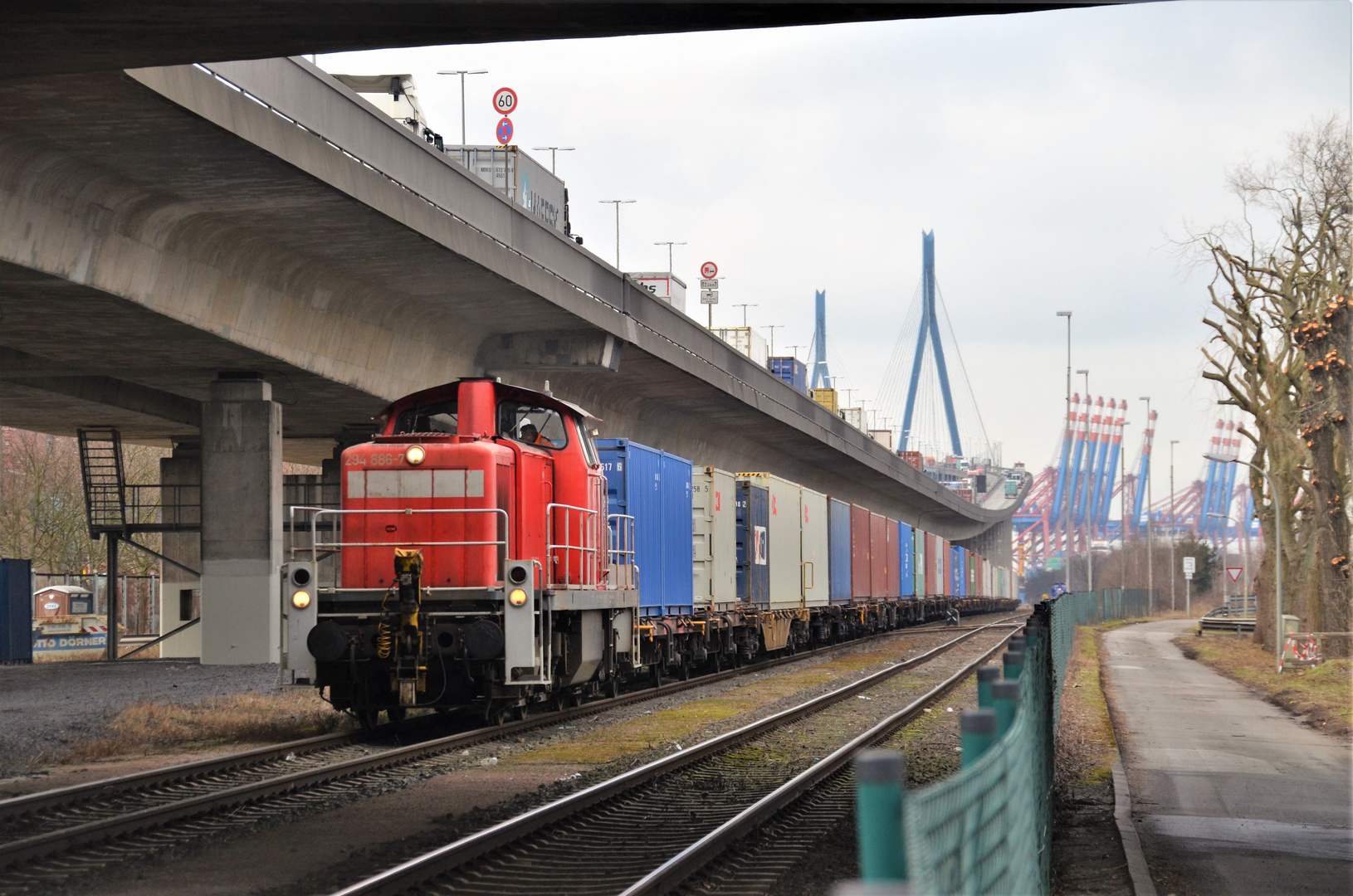 Containershuttle Foto & Bild | züge, güterzüge, eisenbahn Bilder auf ...