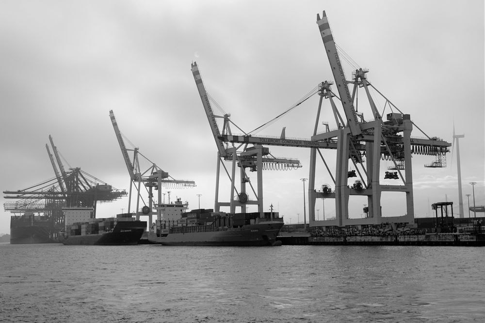 Containerterminal Tollerort (CTT) im Hamburger Hafen Foto & Bild ...