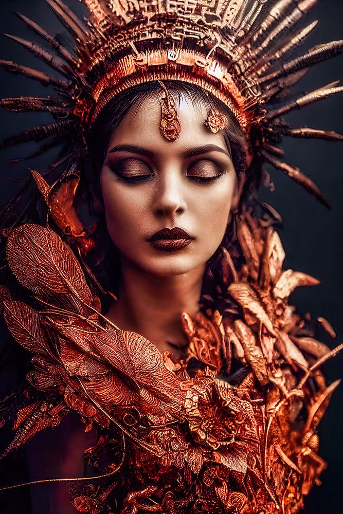COPPER QUEEN Foto & Bild | portrait, rendering, portrait frauen Bilder ...
