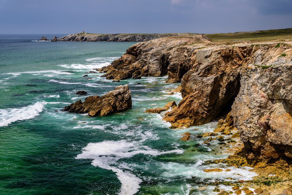 Côte Sauvage, Quiberon, Bretagne, France Foto & Bild | wasser, wolken ...