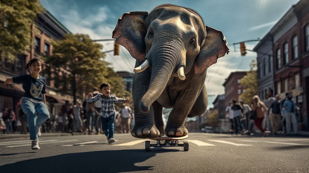Crazy Elephant Foto & Bild | street, surreal, digiart Bilder auf ...