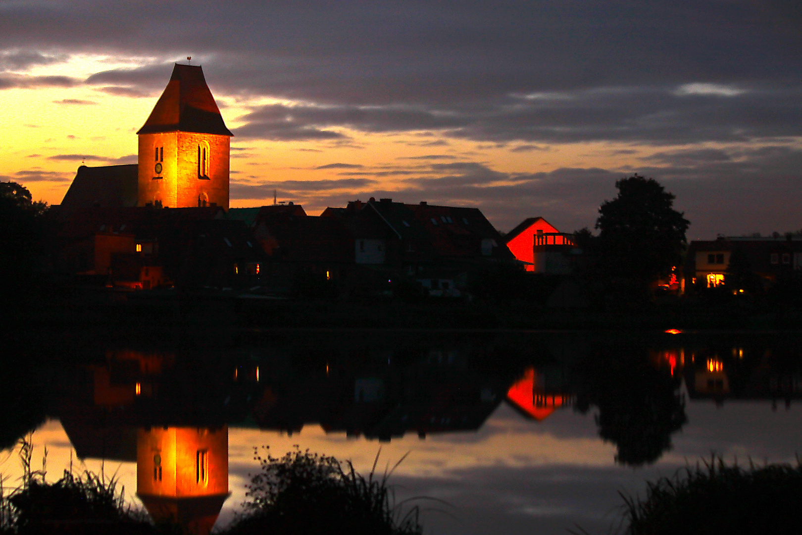 Crivitz am frühen Morgen Foto & Bild | architektur, ländliche ...