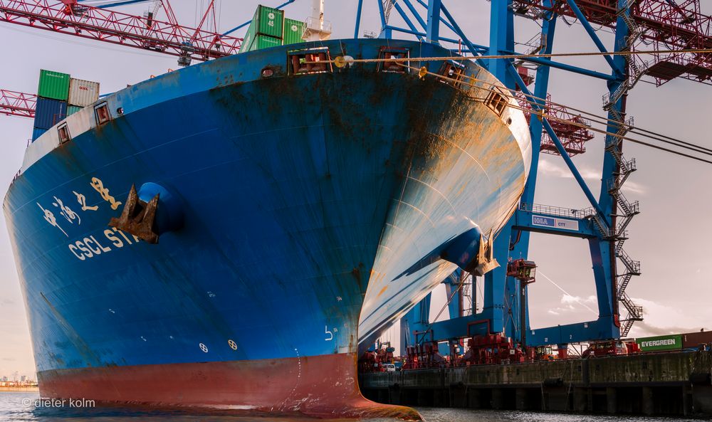 CSCL Star in schönstem Blau... Foto & Bild | schiffe und seewege ...