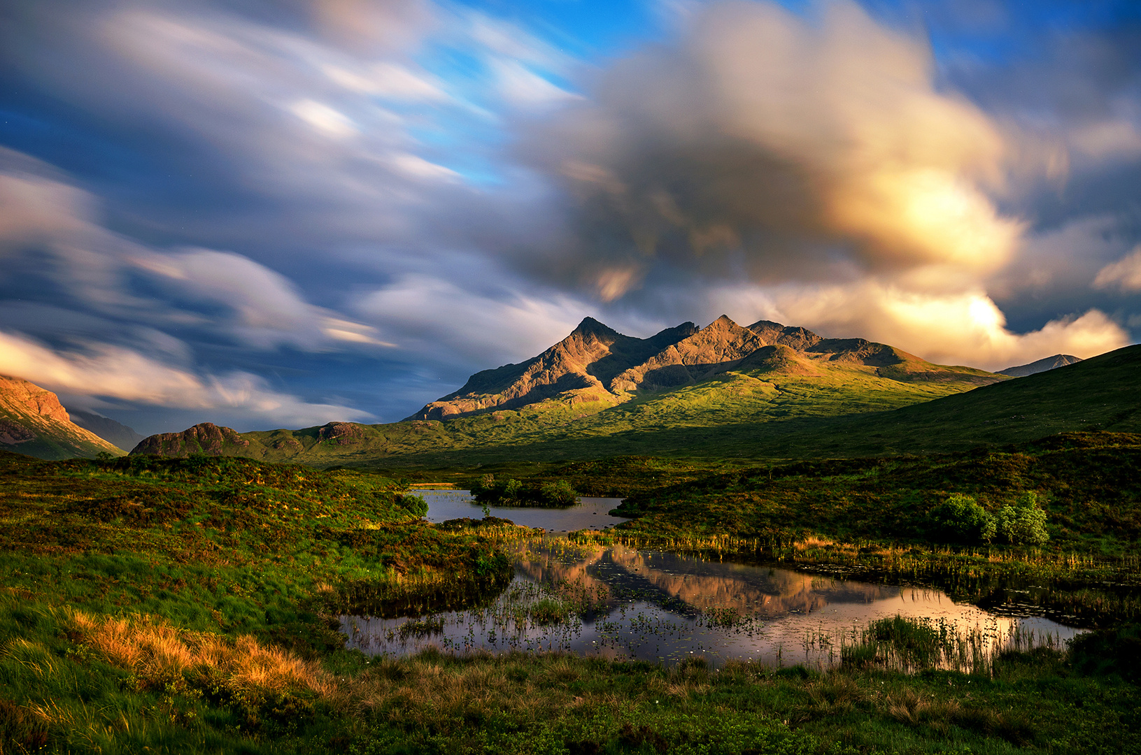cuillin sunset Foto & Bild | landschaft, berge, sonnenuntergang Bilder ...