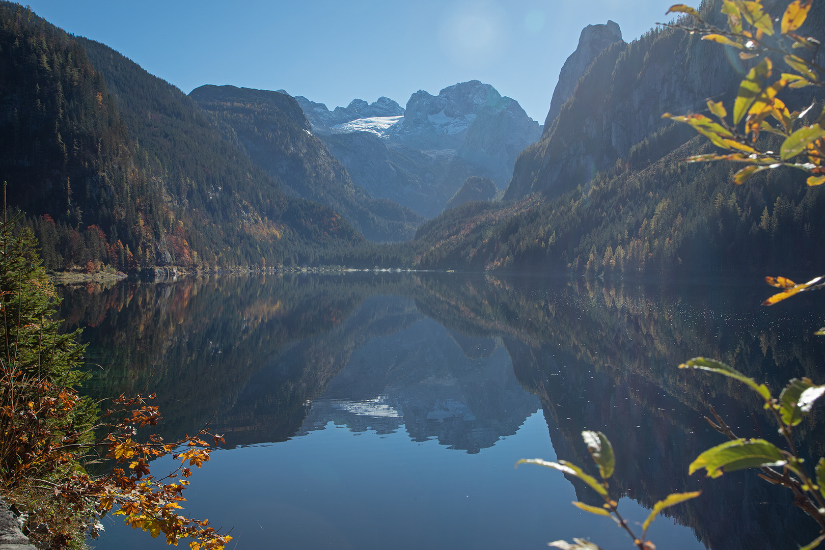 Dachstein gespiegelt Foto & Bild | landschaft, berge, bach, fluss & see ...