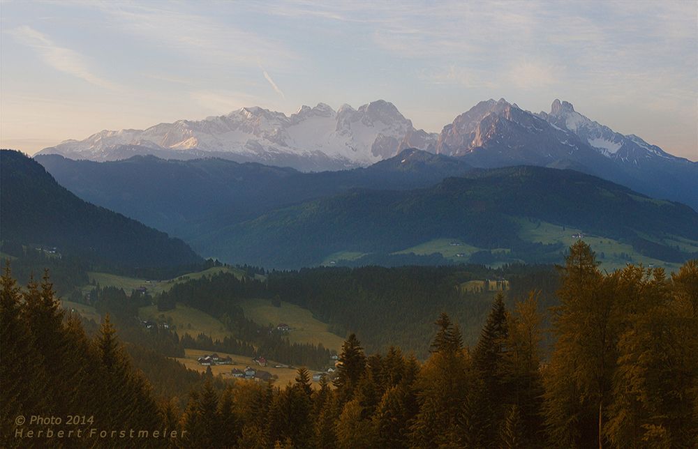 Dachstein mit Bischofsmütze (AT) Foto & Bild | jahreszeiten, herbst ...