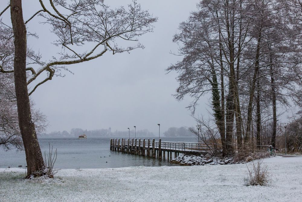 Dämmerung auf dem Chiemsee Foto & Bild | landschaft, see, winter Bilder auf fotocommunity