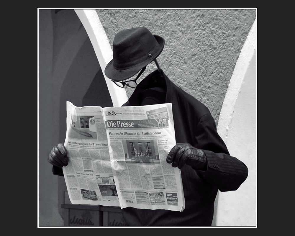 Dahinter steckt immer ein hohler Kopf Foto & Bild | streetfotografie mit menschen, lachen ...