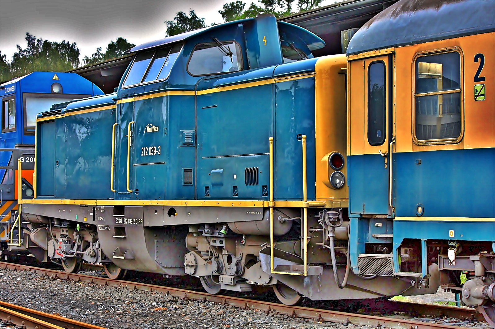 Damaliger täglicher Anblick der Baureihe 212 im Nahverkehr... Foto ...
