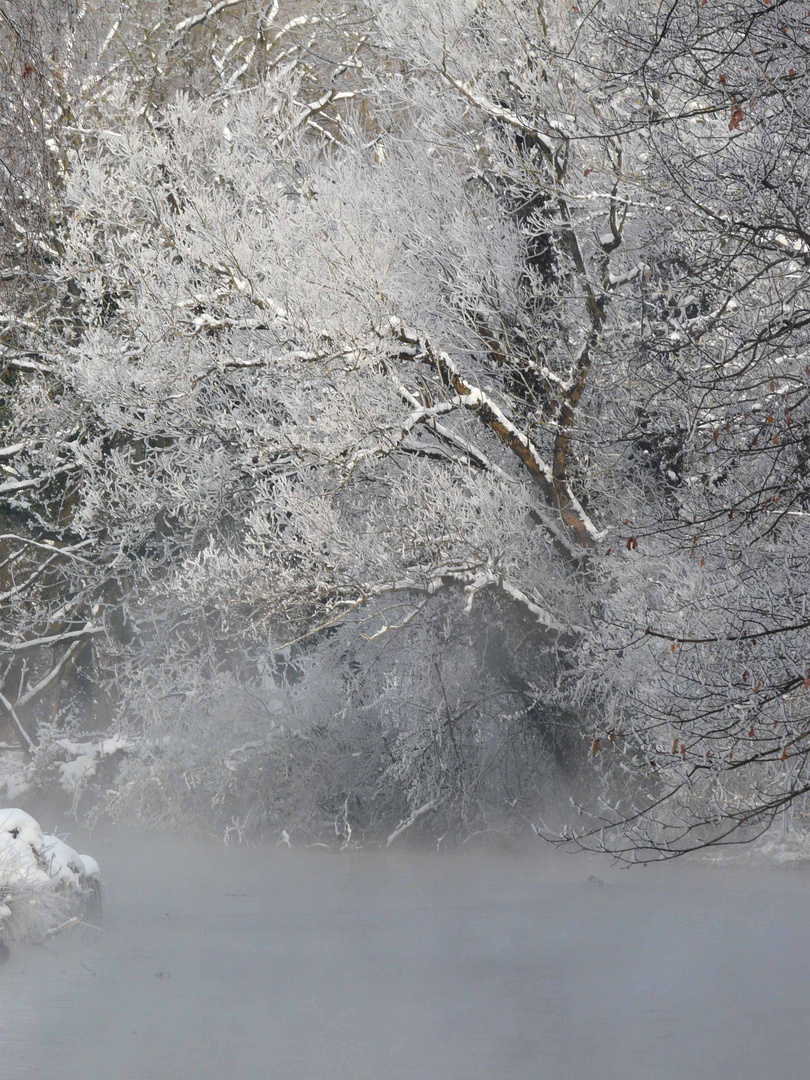 Dampfendes Flusswasser Foto & Bild | landschaft, bach, fluss & see ...