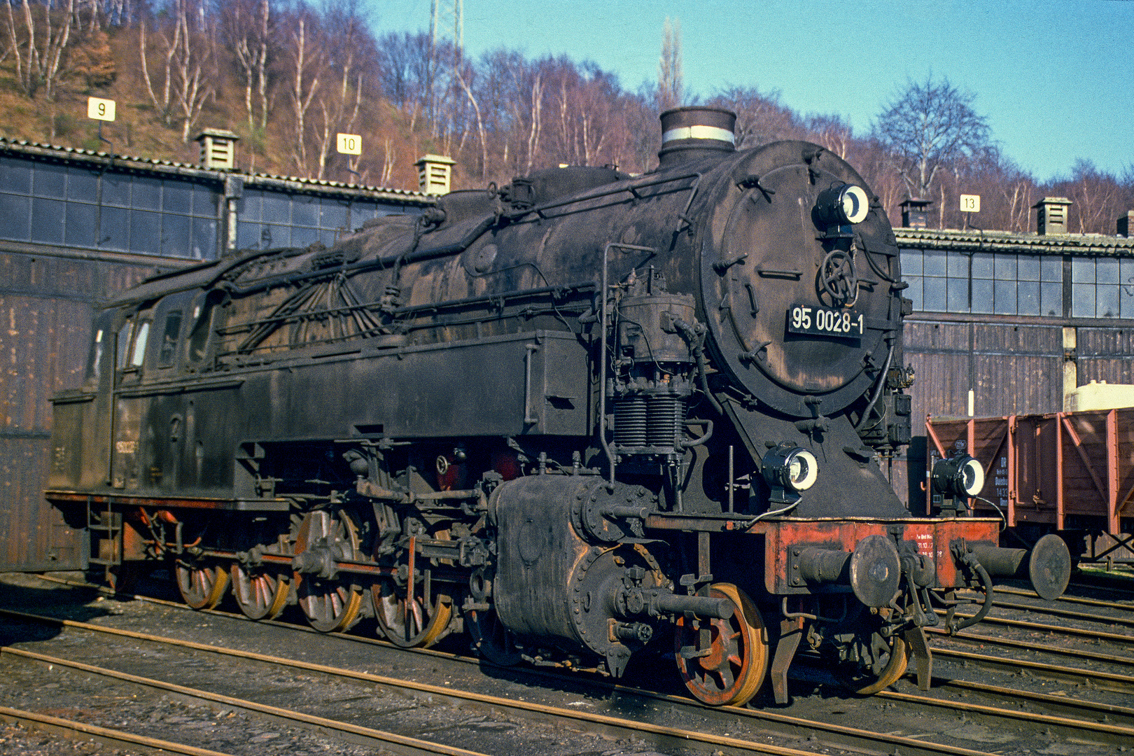 Dampflok BR 95 0028-1 nach der 'Maloche' in das Museum Bochum ...