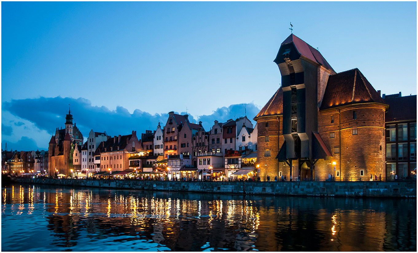 Danzig bei Nacht Foto & Bild | europe, poland & czech republic, world ...