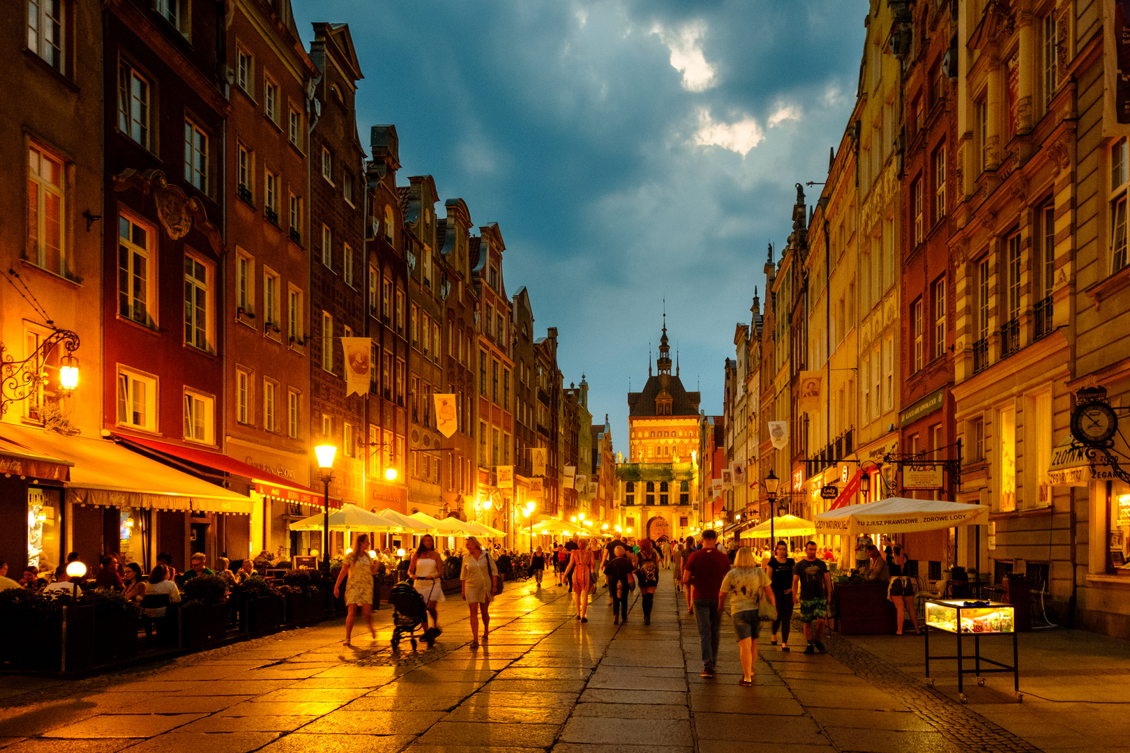 Danzig bei Nacht Foto & Bild | world, ostsee, altstadt Bilder auf ...