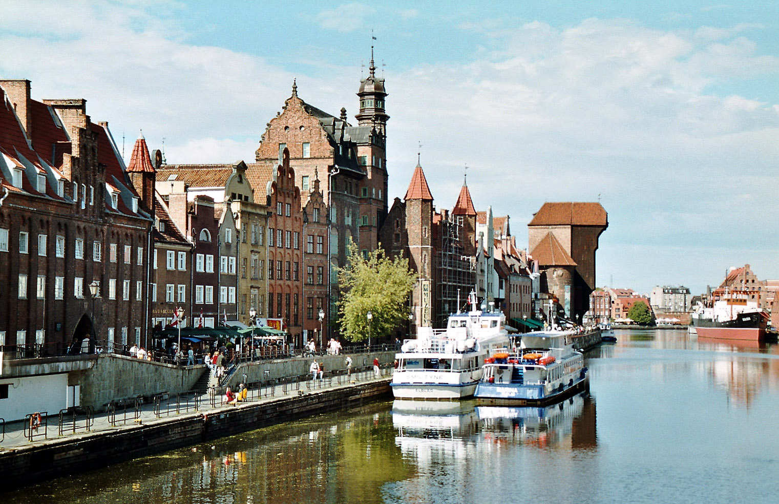 Danzig: Lange Brücke, Krantor, Mottlau-Kai Foto & Bild | europe, poland ...