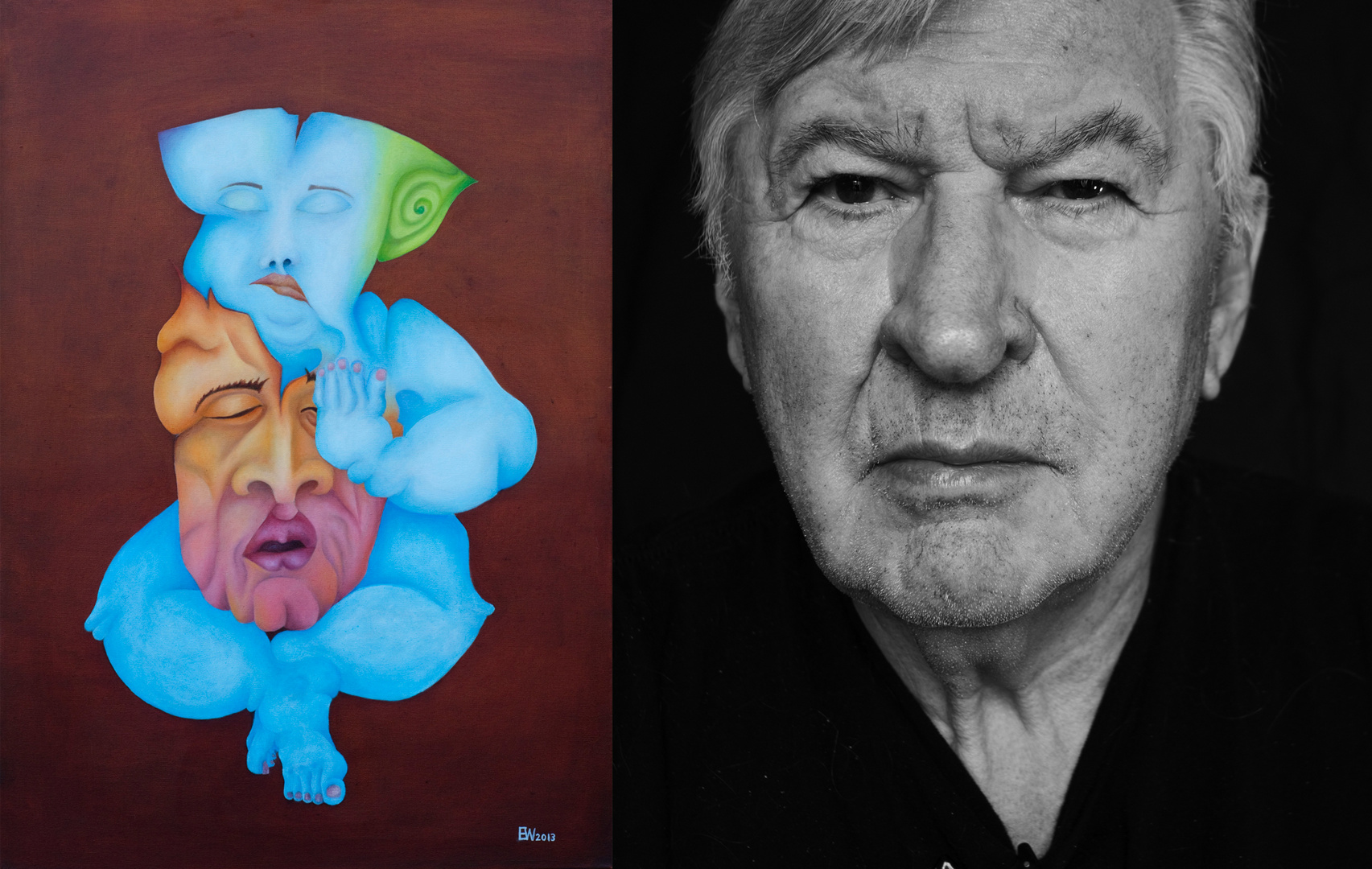 Das Altern. Selbstporträts gemalt und fotografiert. Foto & Bild ...