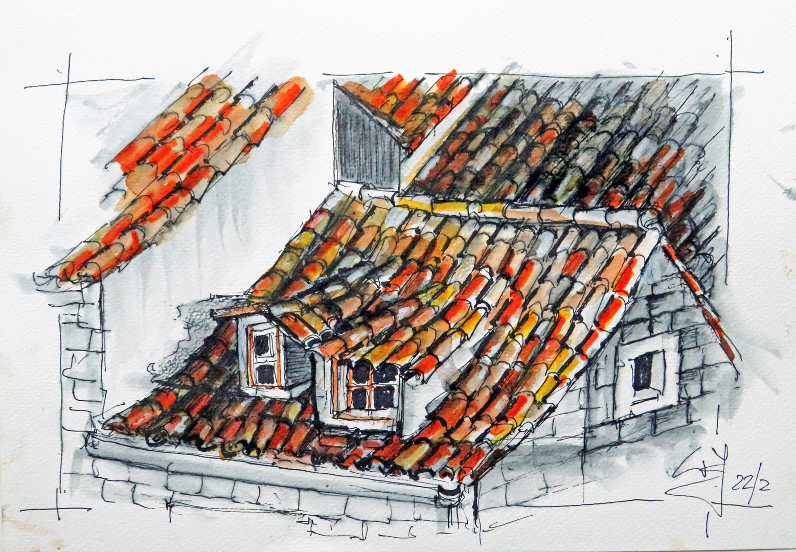 DAS Dach Foto & Bild | grafik, outdoor, aquarell Bilder auf fotocommunity