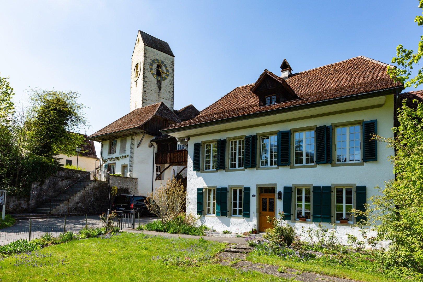 Das Ensemble der Kirche Amsoldingen... Foto & Bild | kirche, schweiz ...
