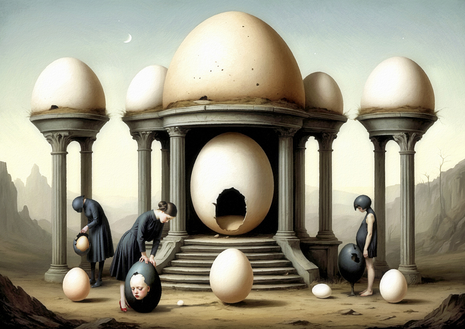 Das Geburtshaus Foto & Bild | ki - montagen, ki - fantastisches, ki - gebäude architektur Bilder ...