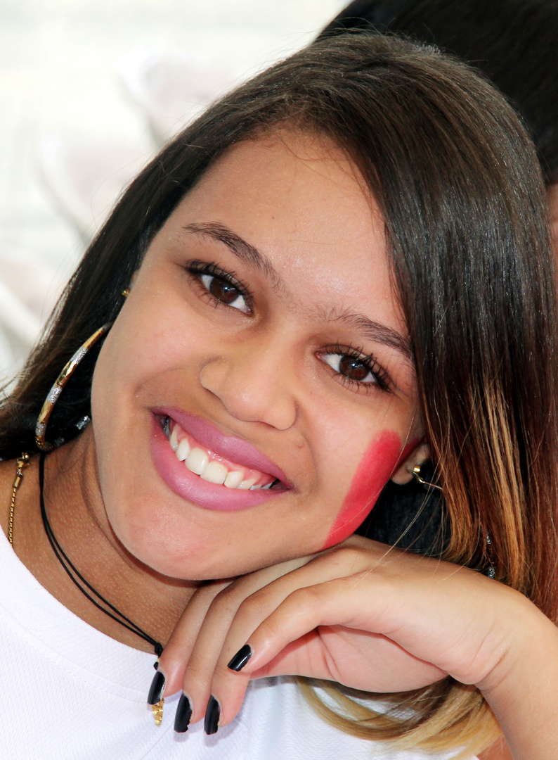 Das Herz am rechten Fleck und auf der Wange . . . Foto & Bild ...