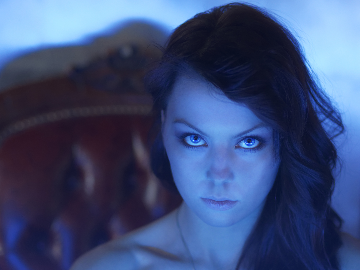 Das Lottchen in blau Foto & Bild | portrait, portrait frauen, studio ...