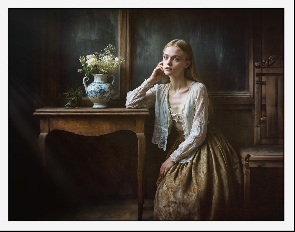 Das Mädchen im blauen Zimmer Foto & Bild | ki - menschen, ki - portraits, ki-bilder Bilder auf ...