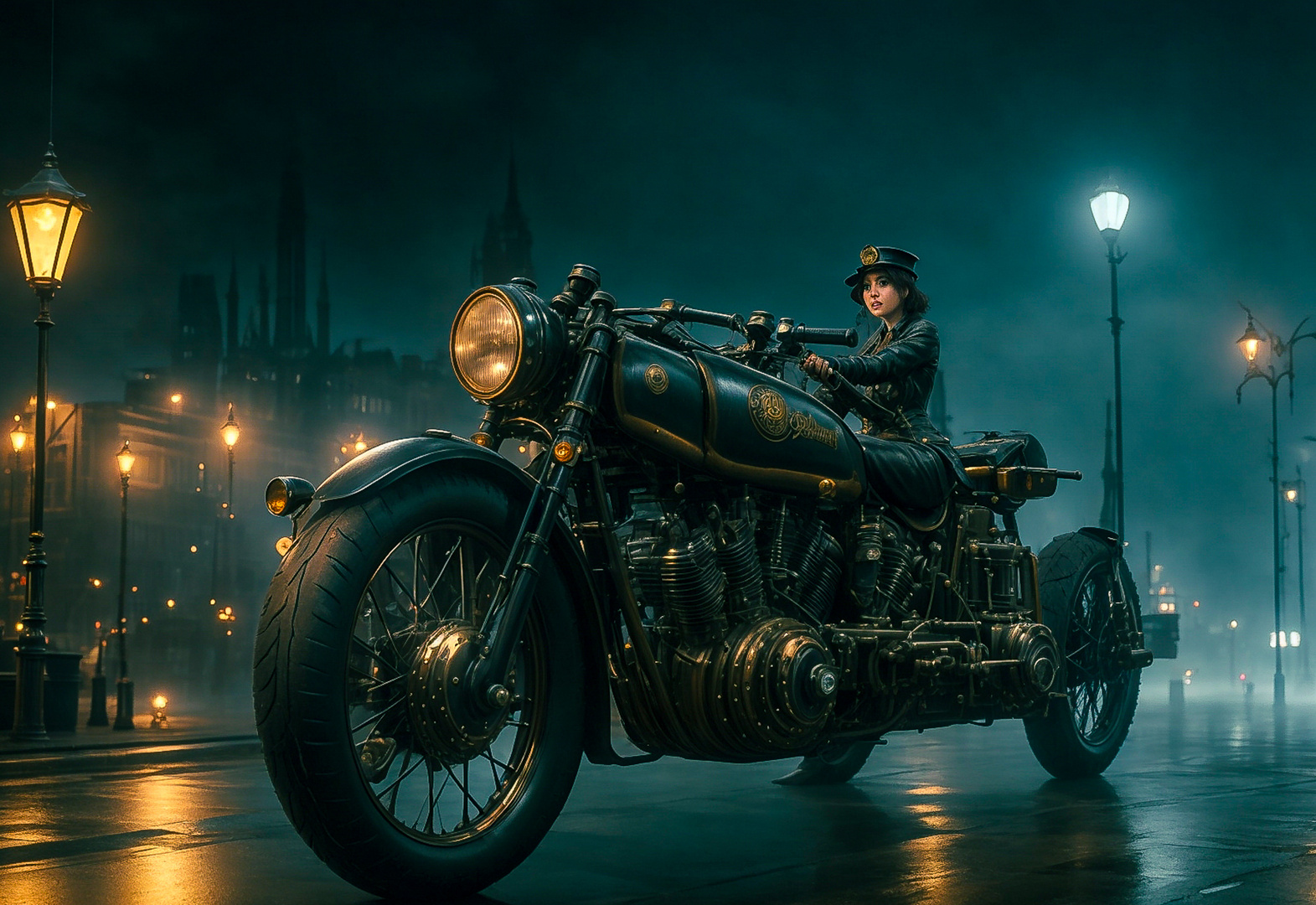 Das Moped..Steampunkedition Foto & Bild | ki - archiv, ki, steampunk ...
