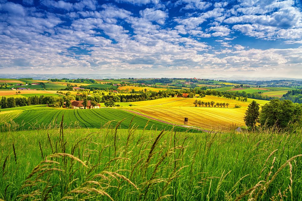 Das Mostviertel zwischen Stadt Haag und Strengberg Foto & Bild | himmel ...