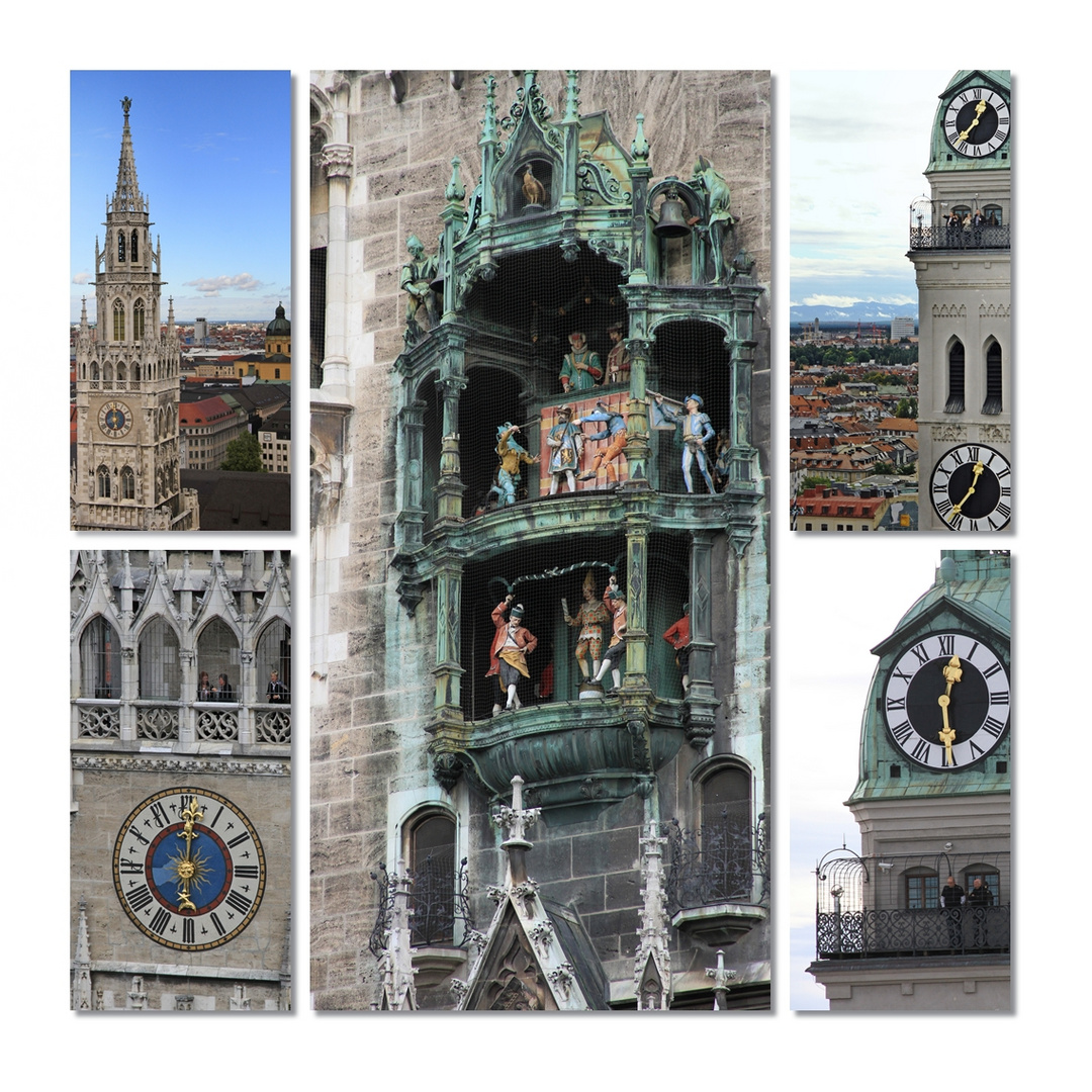 Das Rathaus und der Alte Peter Foto & Bild | münchen Bilder auf ...