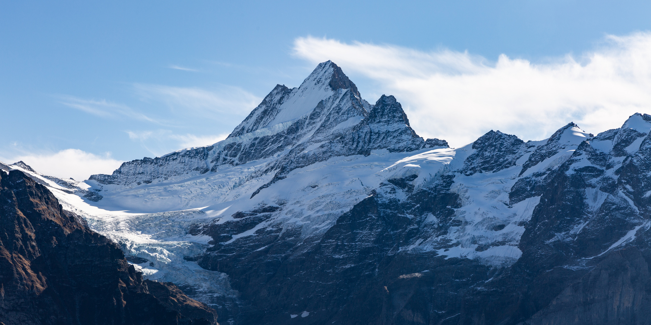 Das Schreckhorn (4078 m.ü.M.) Foto & Bild | schweiz, berner oberland ...
