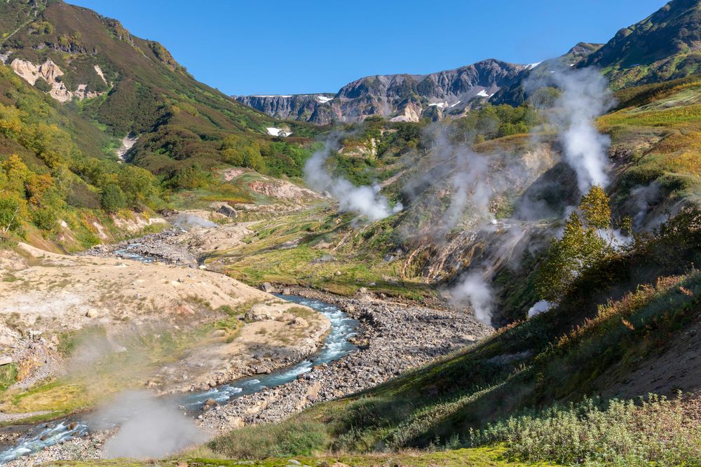 Das Tal der Geysire Foto & Bild | landschaft, blau, himmel Bilder auf ...