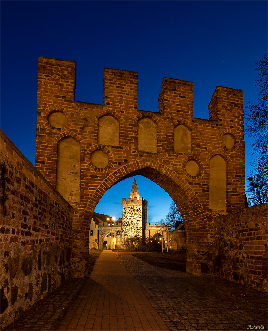 Das Tor vor dem Tor Foto & Bild | nachtaufnahme, privat, blaue stunde ...