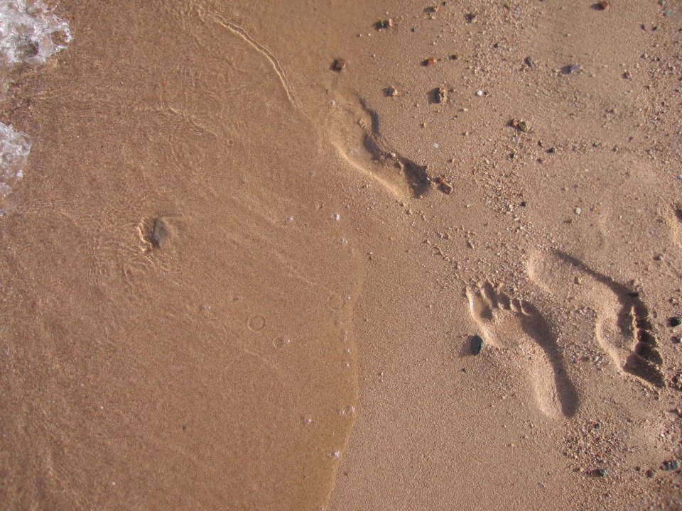 Deine Spuren im Sand..... Foto & Bild | landschaft, meer & strand, brandung Bilder auf fotocommunity