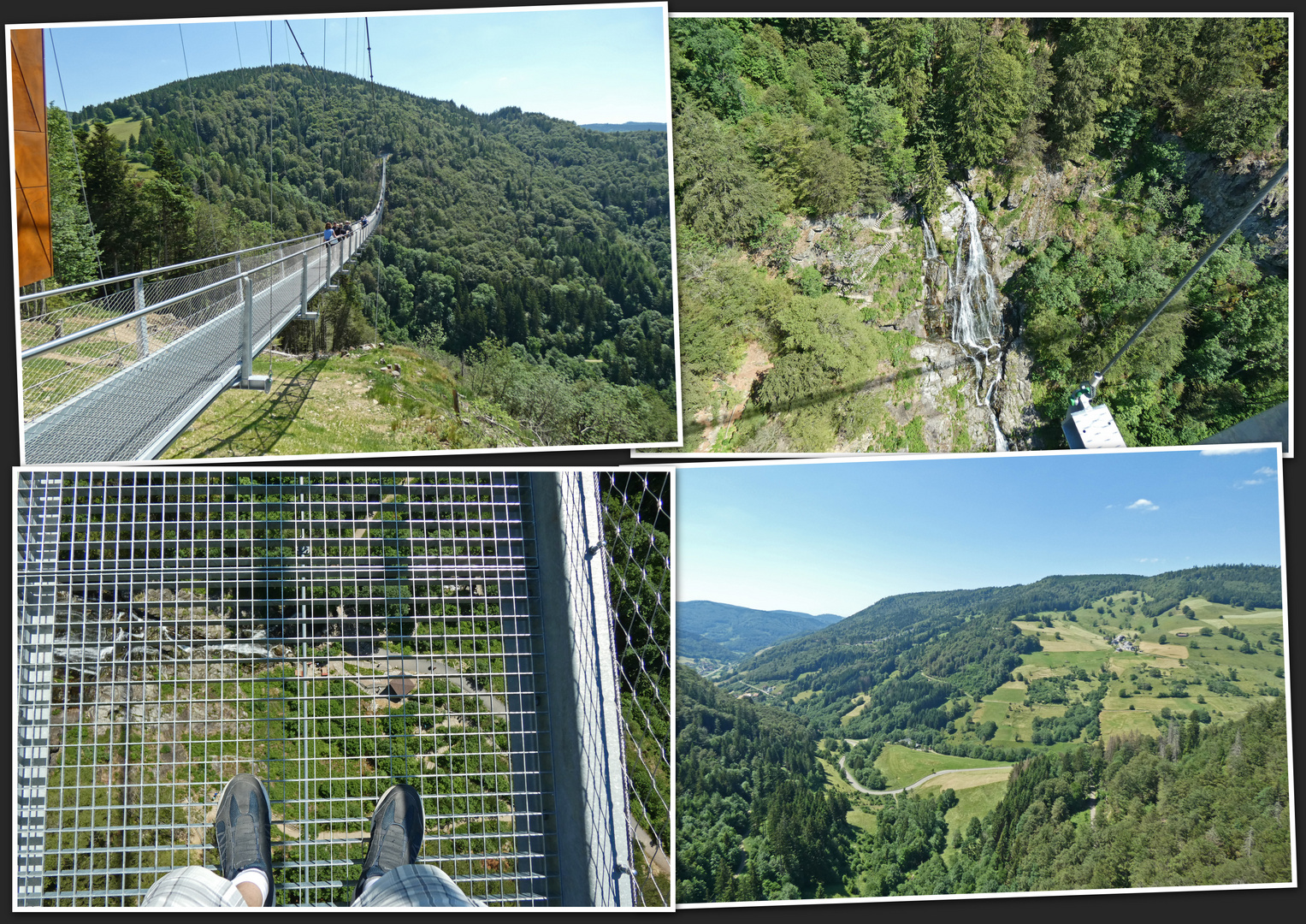 Den Mutigen gehört die Welt Foto & Bild | collage, hängebrücke ...