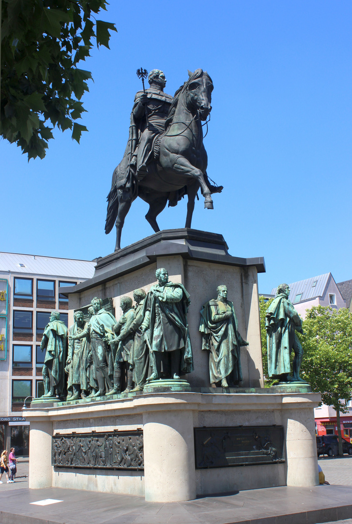 Denkmal des Preußischen Königs Friedrich Wilhelm III in Köln. Foto ...