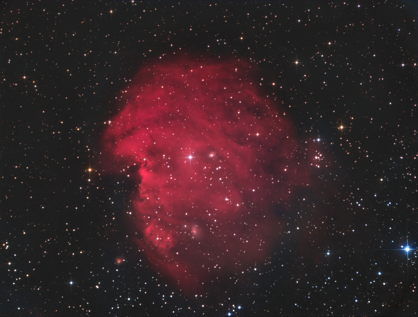 Der Affenkopf-Nebel NGC1274 im Sternbild Zwillinge Foto & Bild | himmel ...