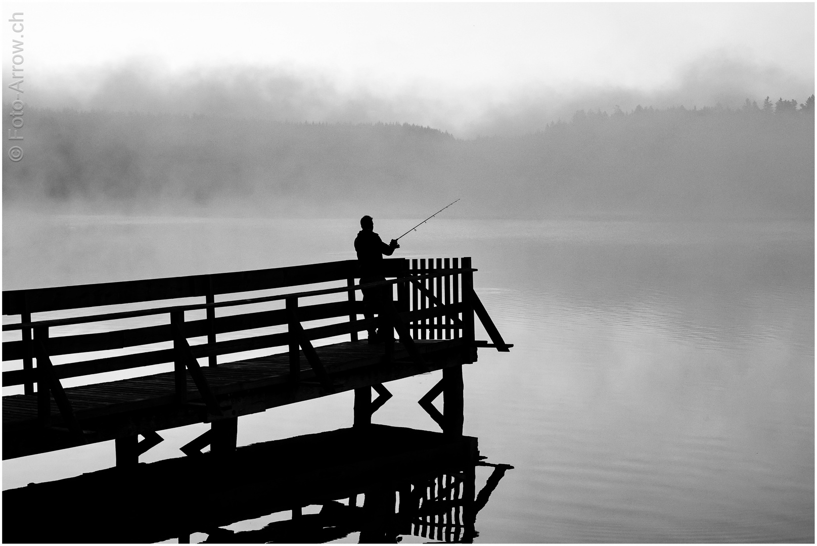 der Angler /// Foto & Bild | spezial, wasser, silhouette Bilder auf ...