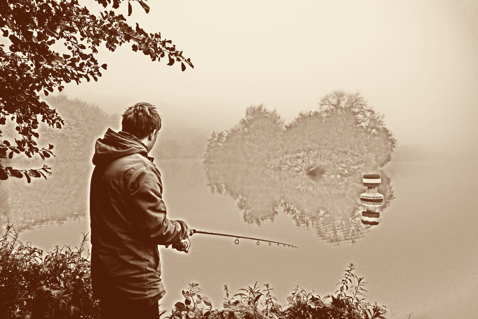 Der Angler Foto & Bild | sport, nebelstimmungen, angeln fliegenfischen ...