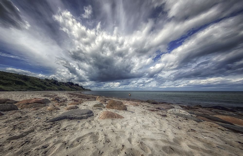 der Badende Foto & Bild | landschaft, meer & strand, wasser Bilder auf ...