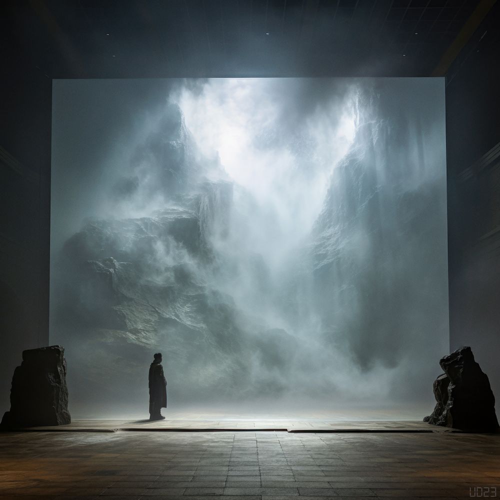 Der Berg kommt zum Propheten Foto & Bild | ki-generierte bilder, ki-montagen, composing Bilder ...