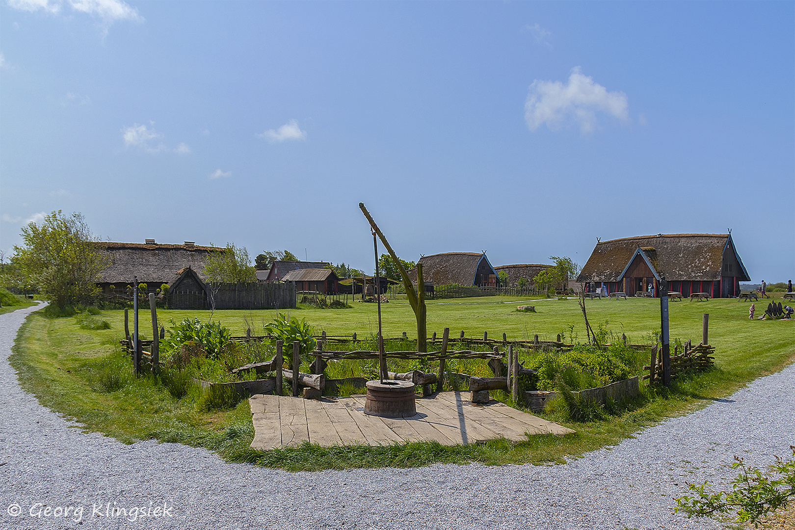 Der Blick aufs Wikinger-Museum „Bork Vikingehavn“ Foto & Bild | reportage dokumentation, europe ...