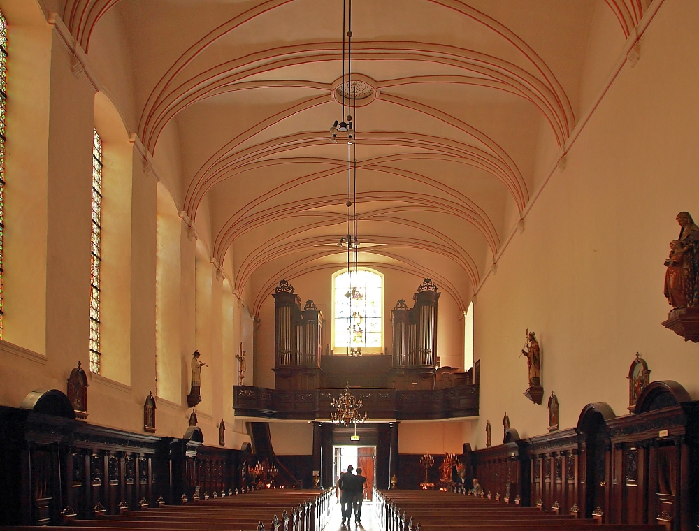 der Blick zum Ausgang und Orgel Foto & Bild | architektur, sakralbauten, innenansichten kirchen ...